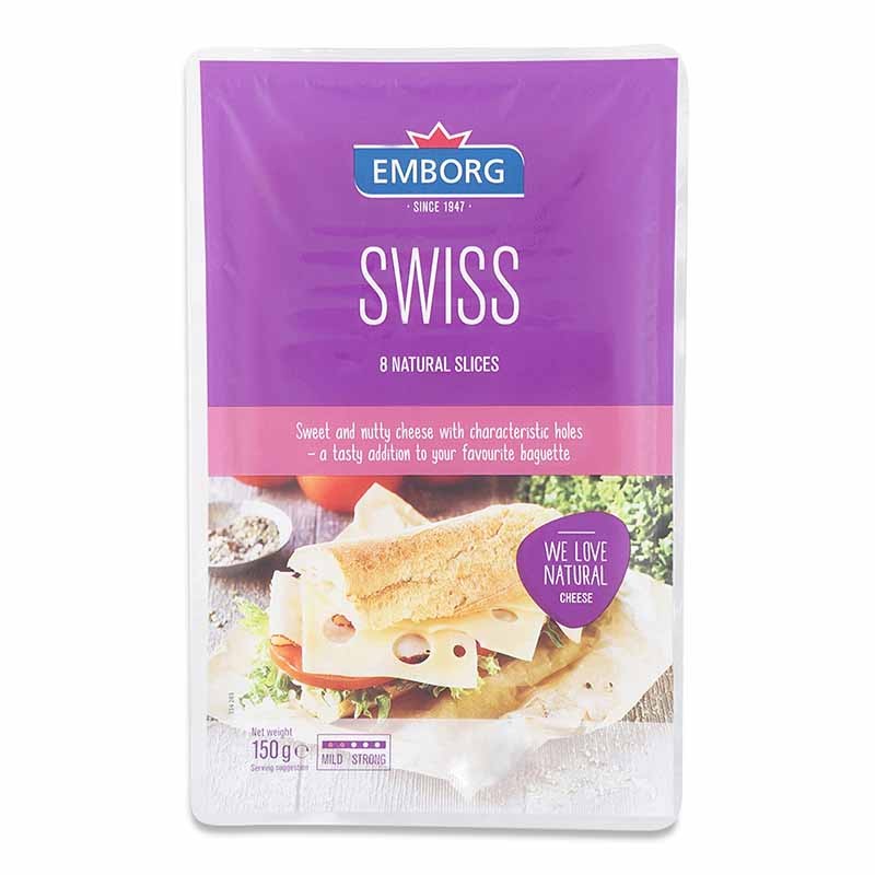 Emborg Swiss Natural Slice, 150g | Shopee Singapore