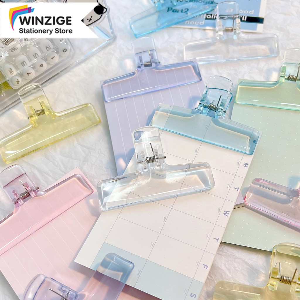Winzige Transparent Paper Clip Aesthetic Acrylic Paper Clip Big ...