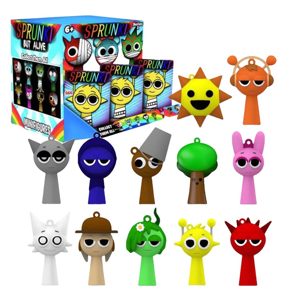 Sprunki action figure mystery box Set 12pcs Sprunki Incredibox mystery ...