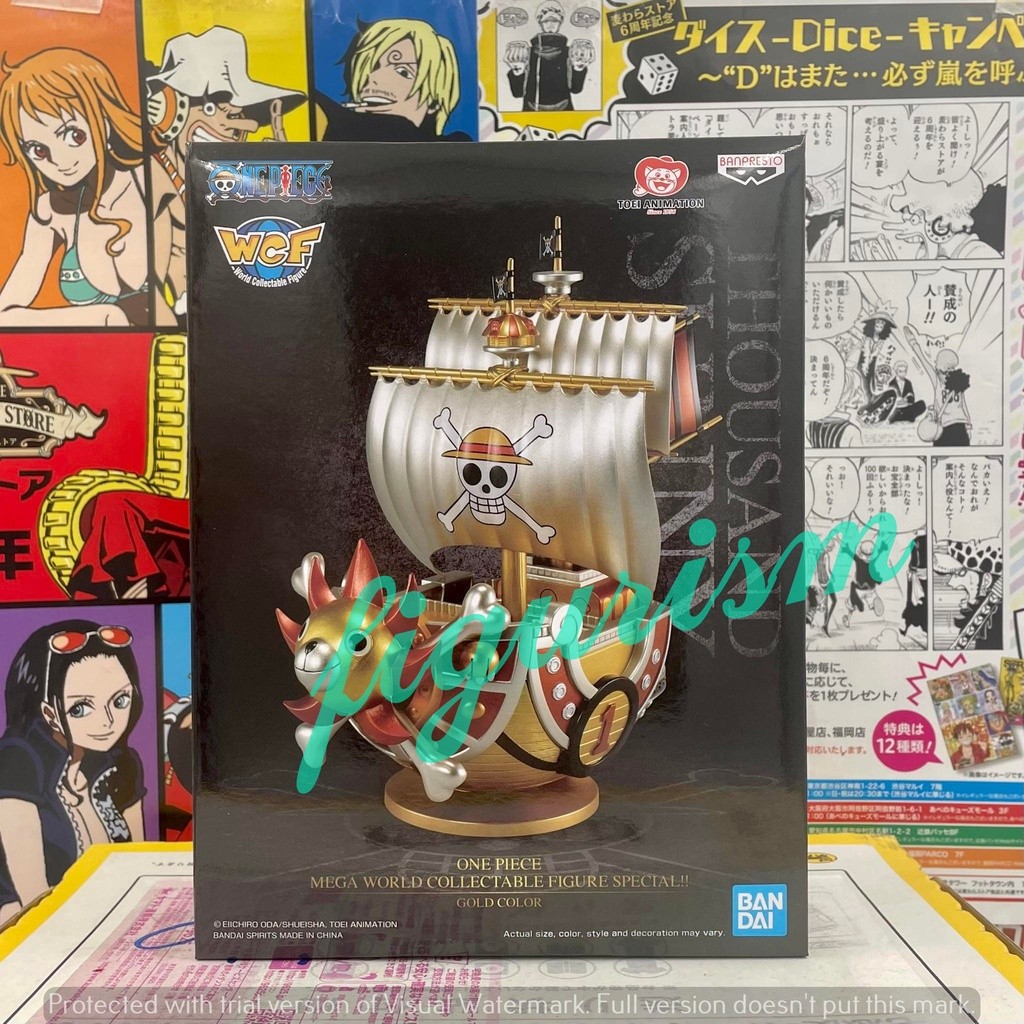 MEGA WCF Thousand Sunny GOLD Thasand Ship one piece Mg SP From Japan | Shopee Singapore