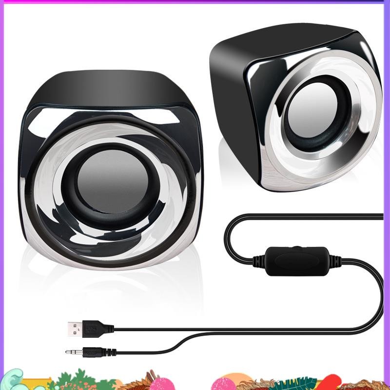 Mini Computer Speakers Stereo USB Wired Powered for PC/Laptops ...