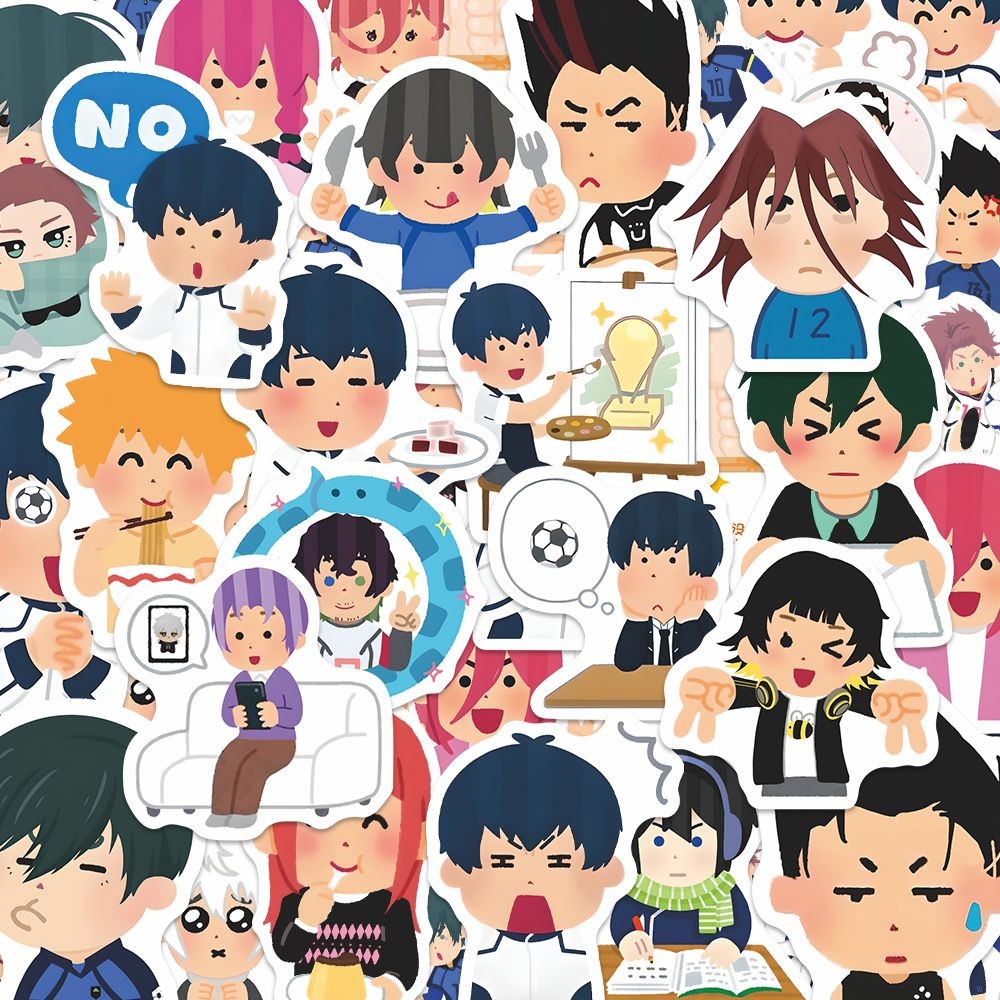 Blue Lock Irasutoya Anime Sticker Bachira Meguru Nagi Seishiro Stickers ...