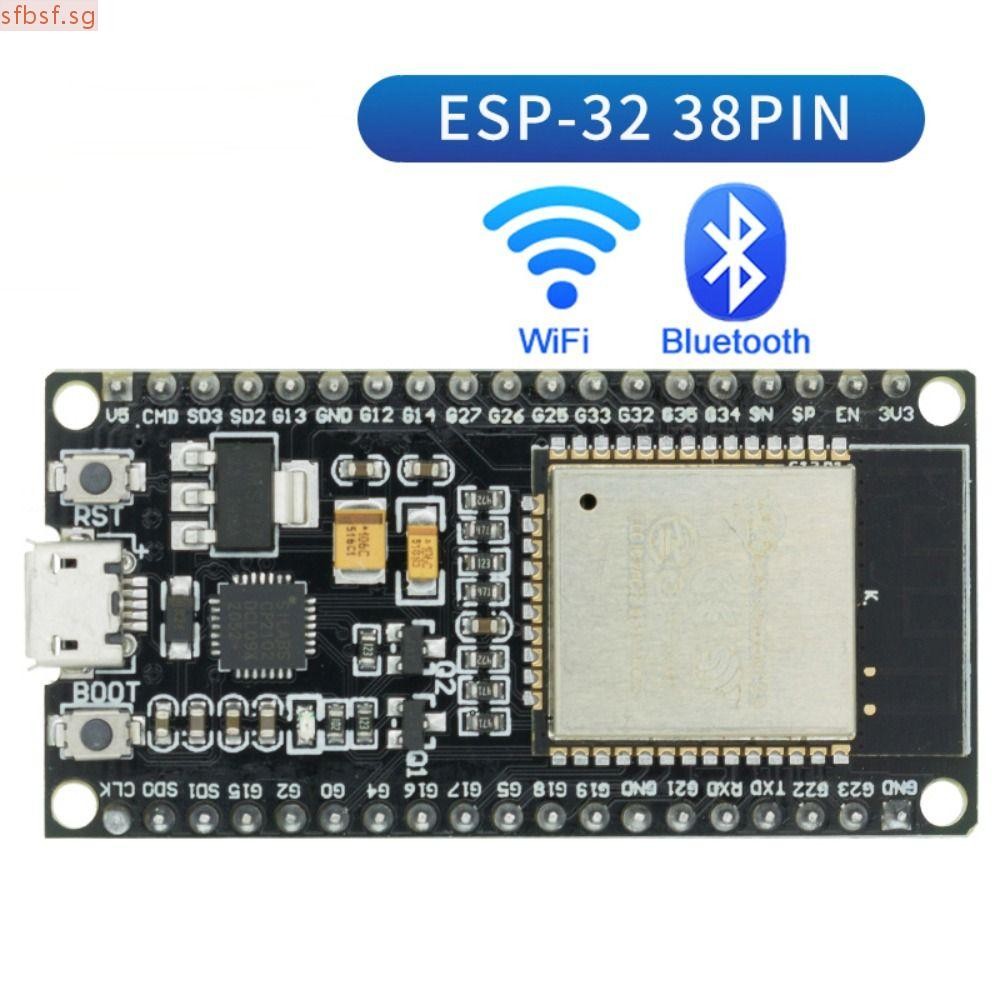 SFBSF ESP32 ESP-32S Development Board, 2.4GHz ESP-WROOM-32 Microcontroller Processor Integrated ...