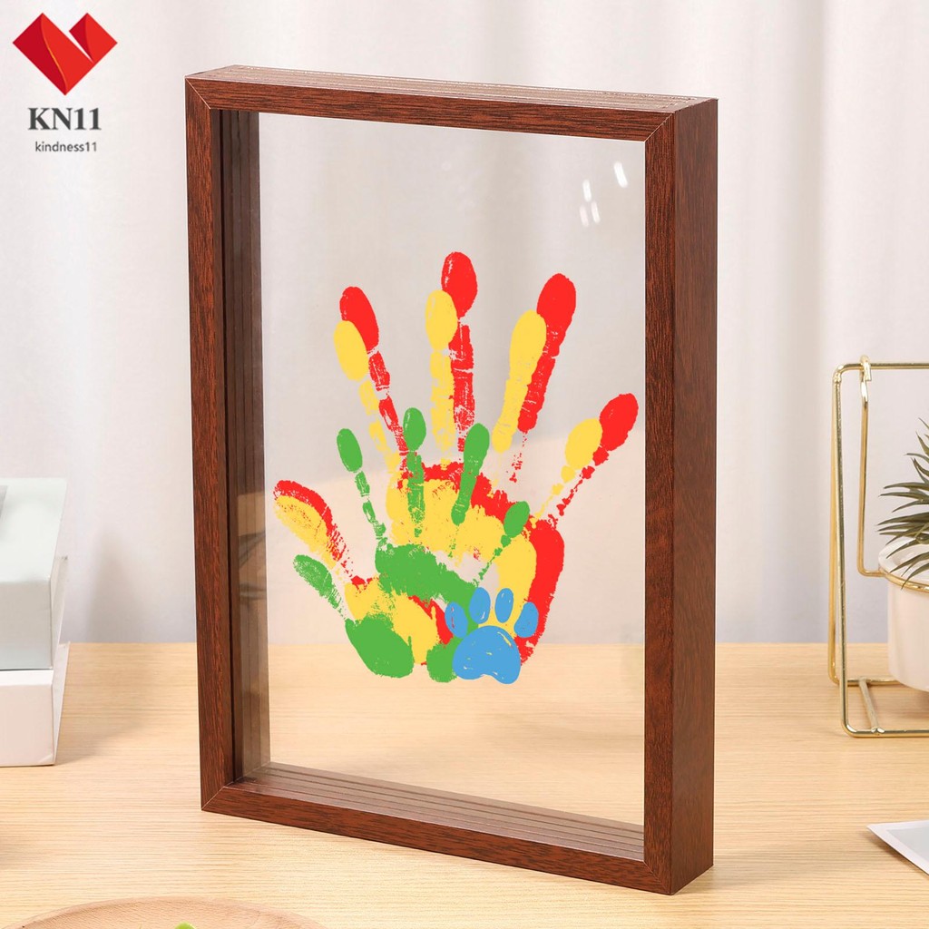 Baby Handprint and Footprint Keepsake Frame Set Decorative DIY Family ...