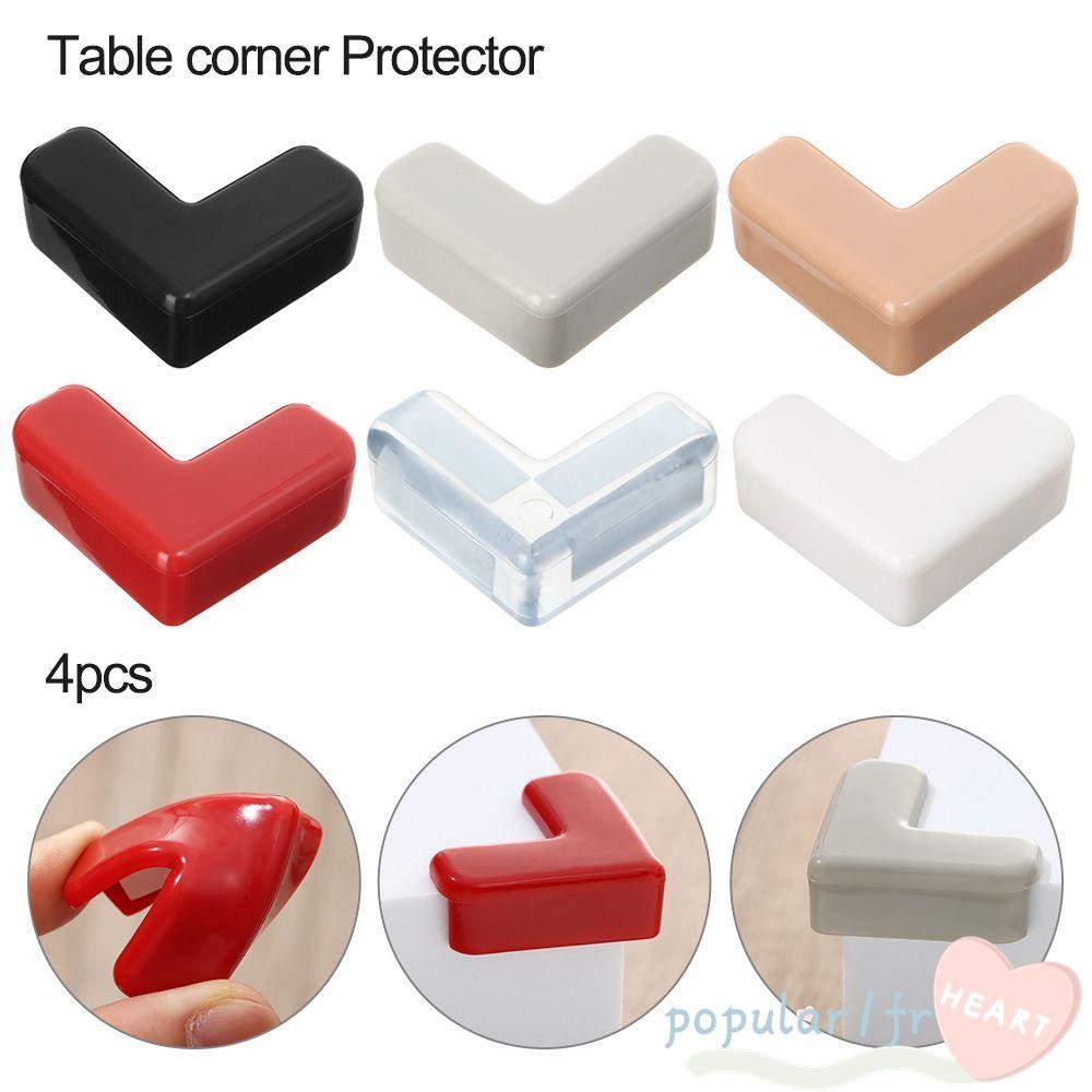 POPULAR1 4Pcs Corner Guards Soft Safety Desk Table Corner Protector ...