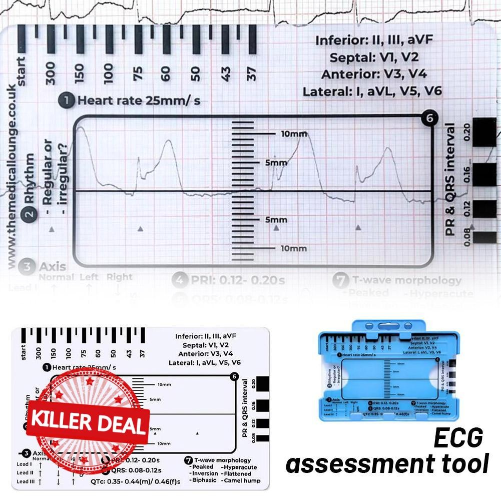 Ecg 7 Step Ruler Stainless Steel 180 Protractor Angle Meter Measuring ...