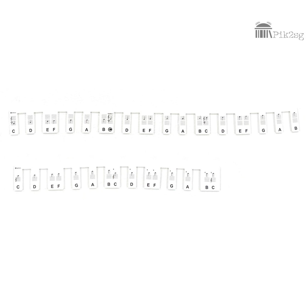 Aid Note Chart Piano Note Piano Music Note Silica Removable Note Pad ...