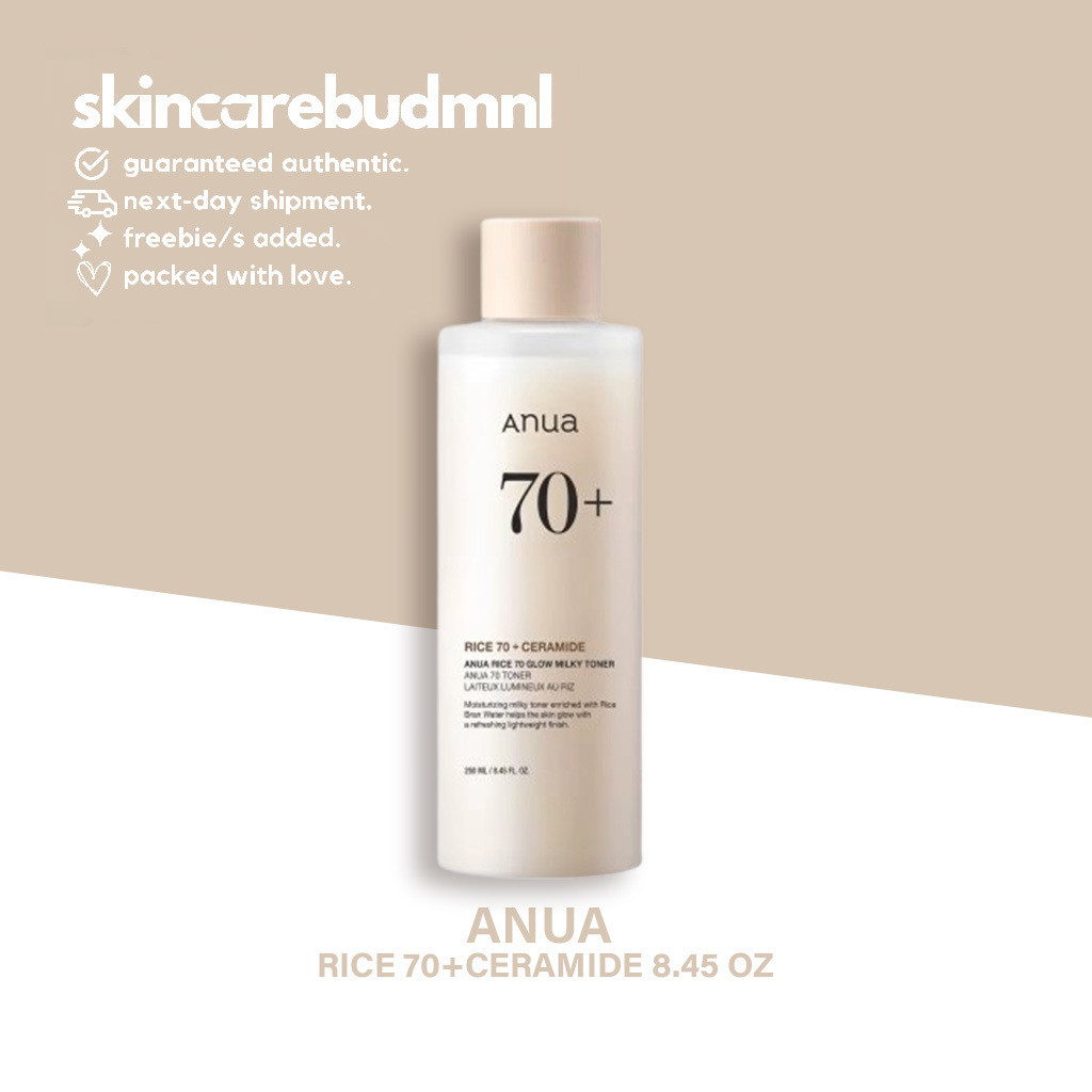 Anua 70+rice 70+ Ceramide Glow Milky Toner 250ml | Shopee Singapore