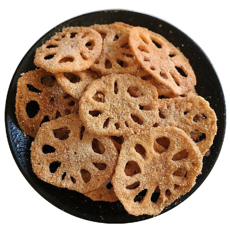 Spicy Pepper and Salt Lotus Root Slices Lotus Root Big Bag Fried ...