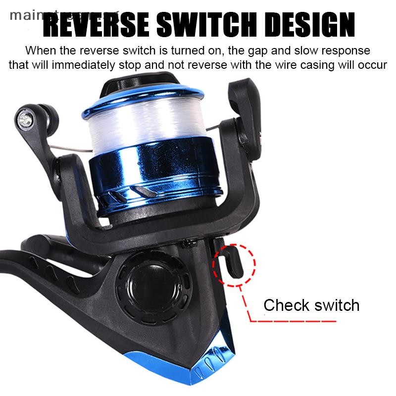 [Mni] Luya Rod Spinning Reel Mini 200 With Line Small Fishing Reel ...