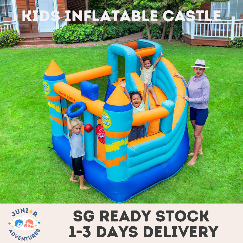 Bouncy Castle Trampoline for Kids Inflatable Jumping Castle Indoor ...