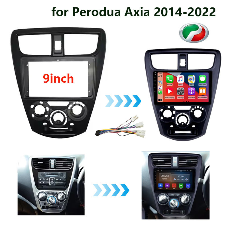 for Perodua Axia 2014-2022 Android Player Casing 9icnh 2din with Free ...