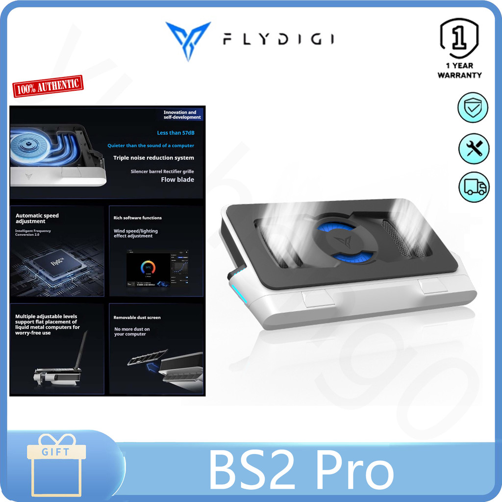 Flydigi BS2 Pro notebook air cooler Temperature control and noise reduction gaming laptop ...