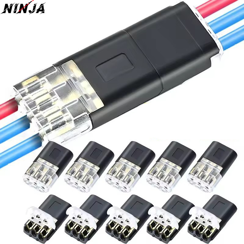 1/2/4Pcs 3 Pin Wire Connector - Plug-in Type - LED Car Strip Terminal ...