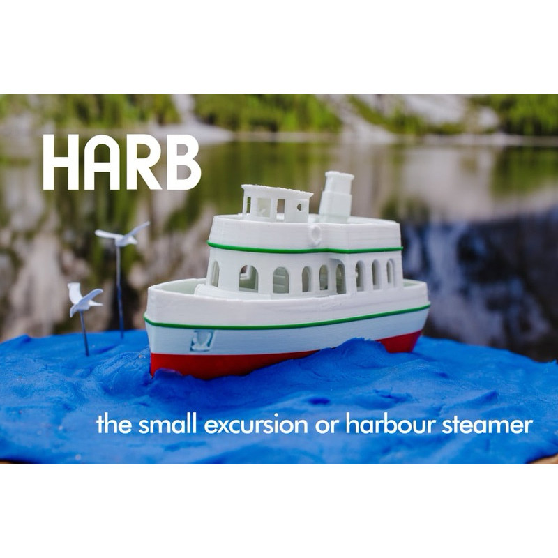 Harb Cruise Yach model as project, marine port model, container ship ...