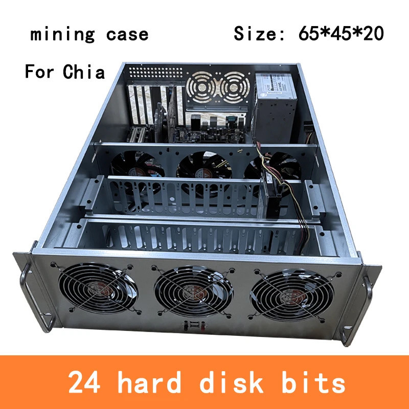 4U server desktop case computer host 24 disk chassis frame server ...