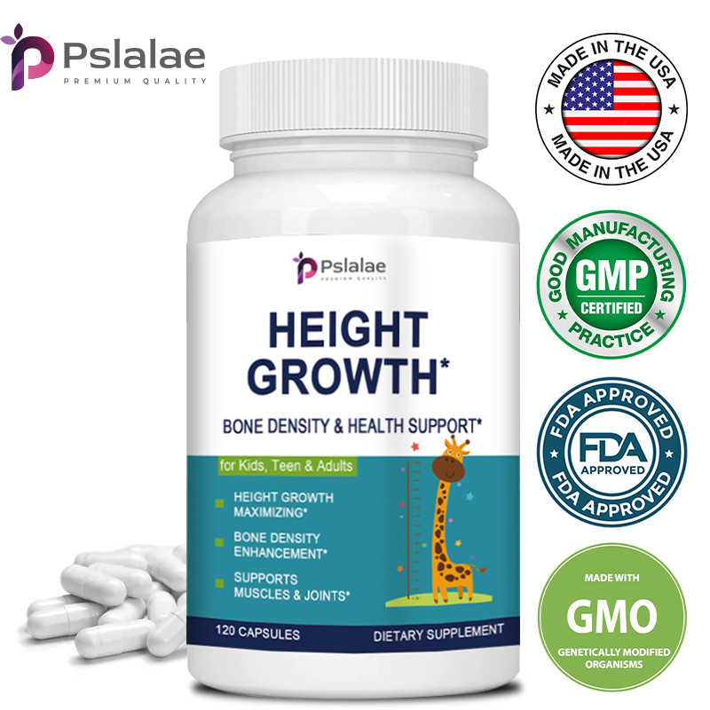 Pslalae Height Growth Nutrition Capsules, Helps Bone Density and Health ...