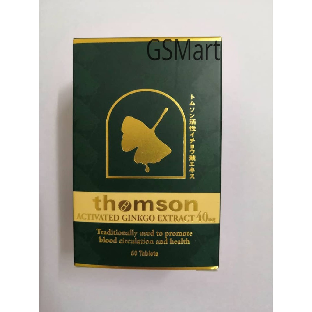 Thomson Activated Ginkgo Extract 40mg x 60 tablets / 30 tablets (exp ...