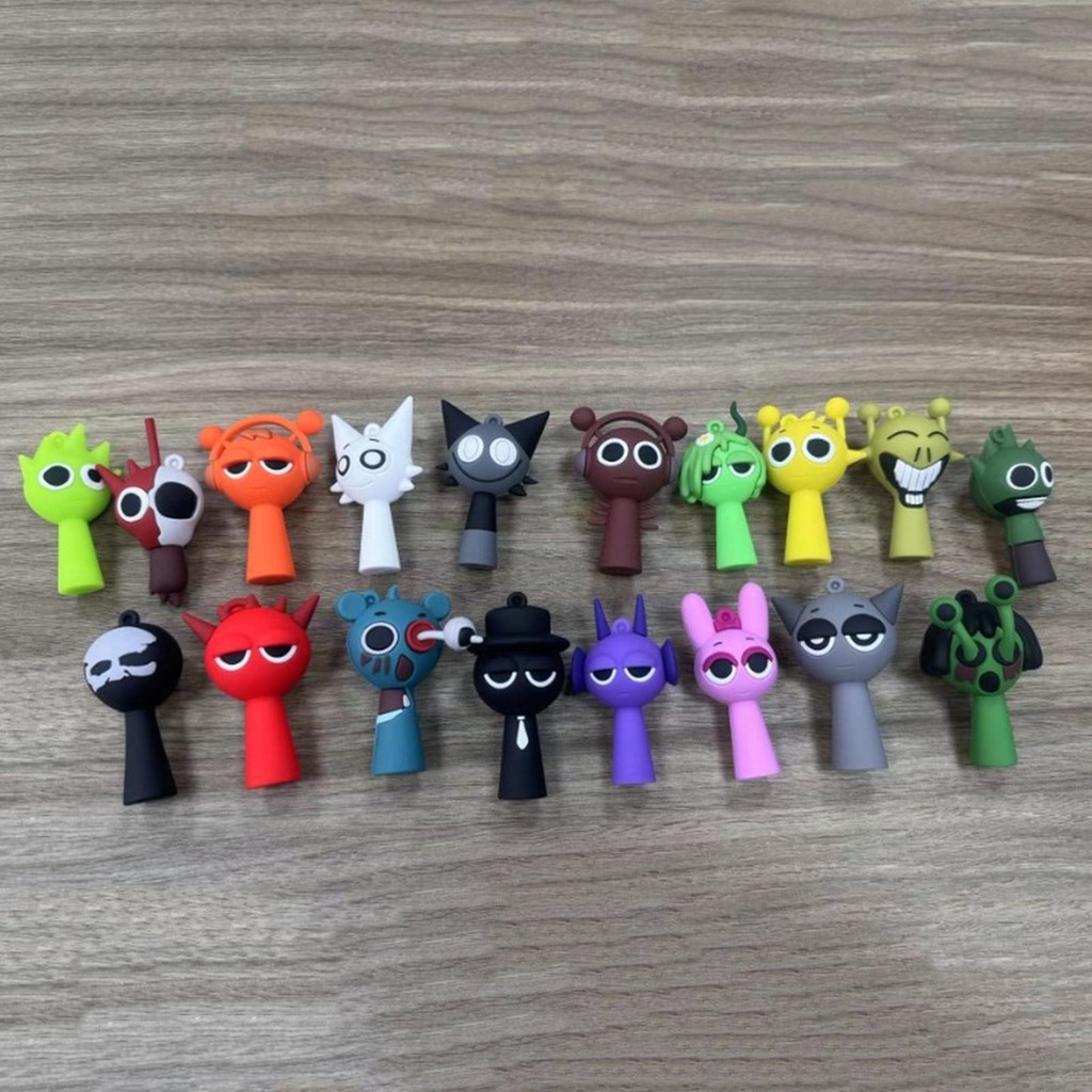Sprunki Incredibox Game Peripheral PVC Keychain | New Sprunki Variants ...