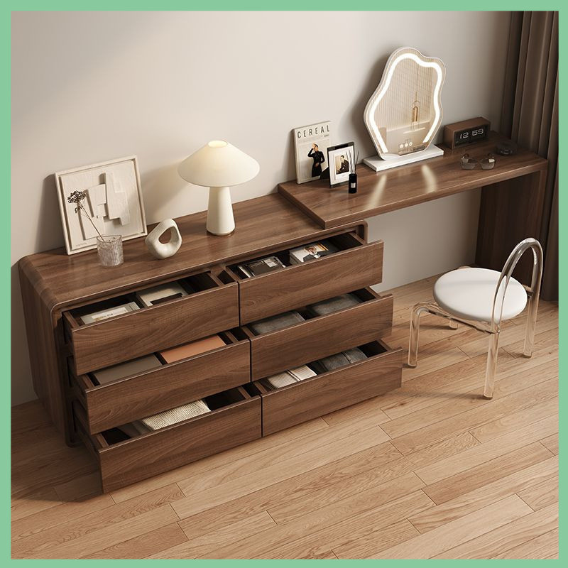 Dressing Table Home Bucket Cabinet Integrated Dressing Table Solid Wood ...