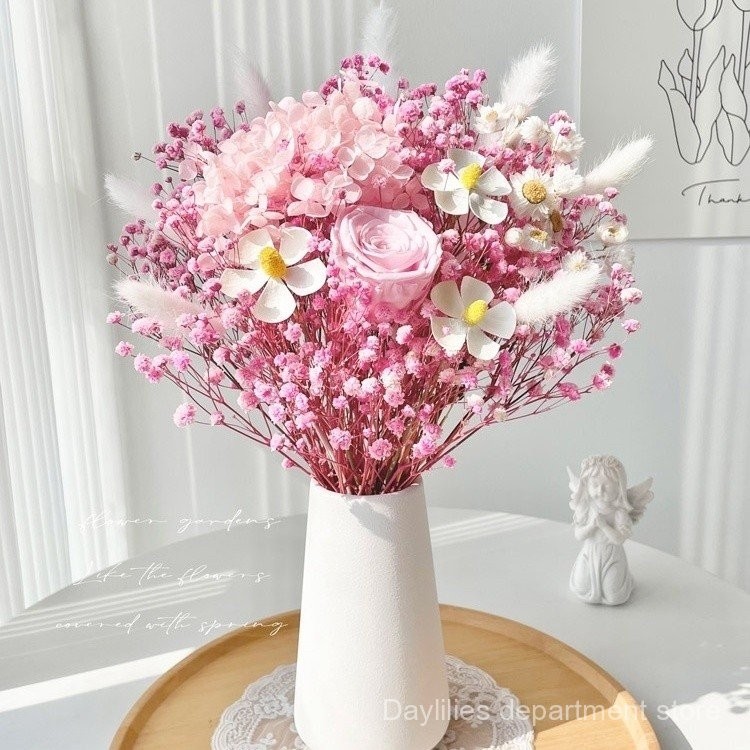 Preserved Fresh Flower Starry Rose Goddess Festival Bundle Desktop ...