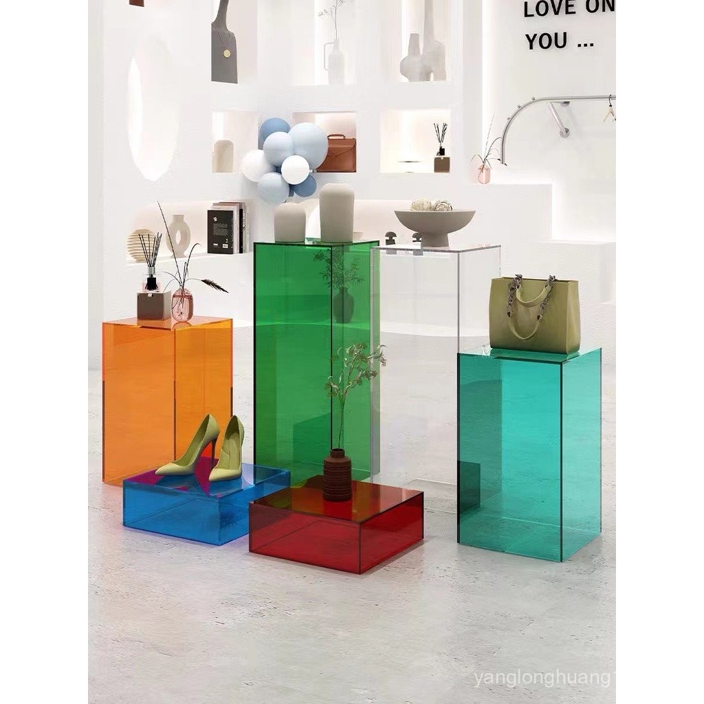 Acrylic Display Stand Transparent Display Rack Shoe Bag Window Display ...