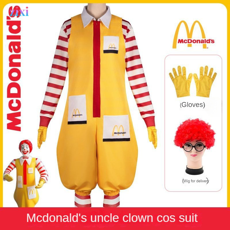 McDonald's Theme Cosplay Suit Performance Wear M Uncle Clown Same ...