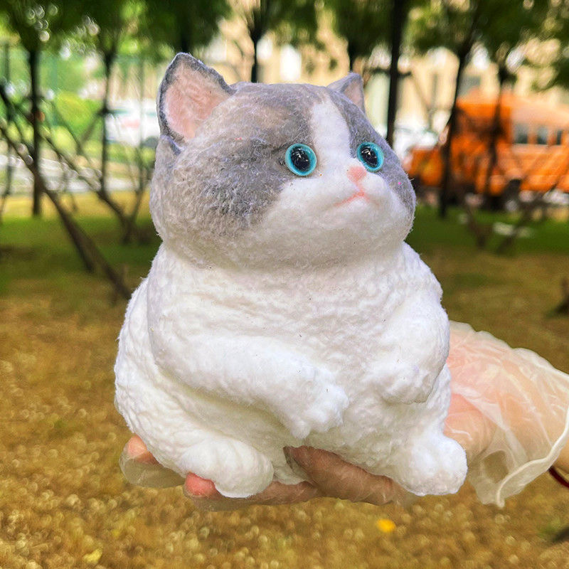 Soft Taba Sticky Stress Relief Relax Toys Squeeze Simulation Cat Toys ...