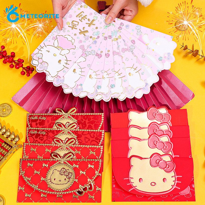 3 Pcs/ Kit Cartoon Sanrio Hello Kitty Spring Festival Red Packet - New ...