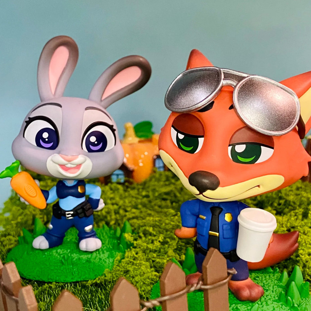 Hottoys Disney Zootopia Cosbi Blind Box Mini Doll Garage Kit Decoration ...