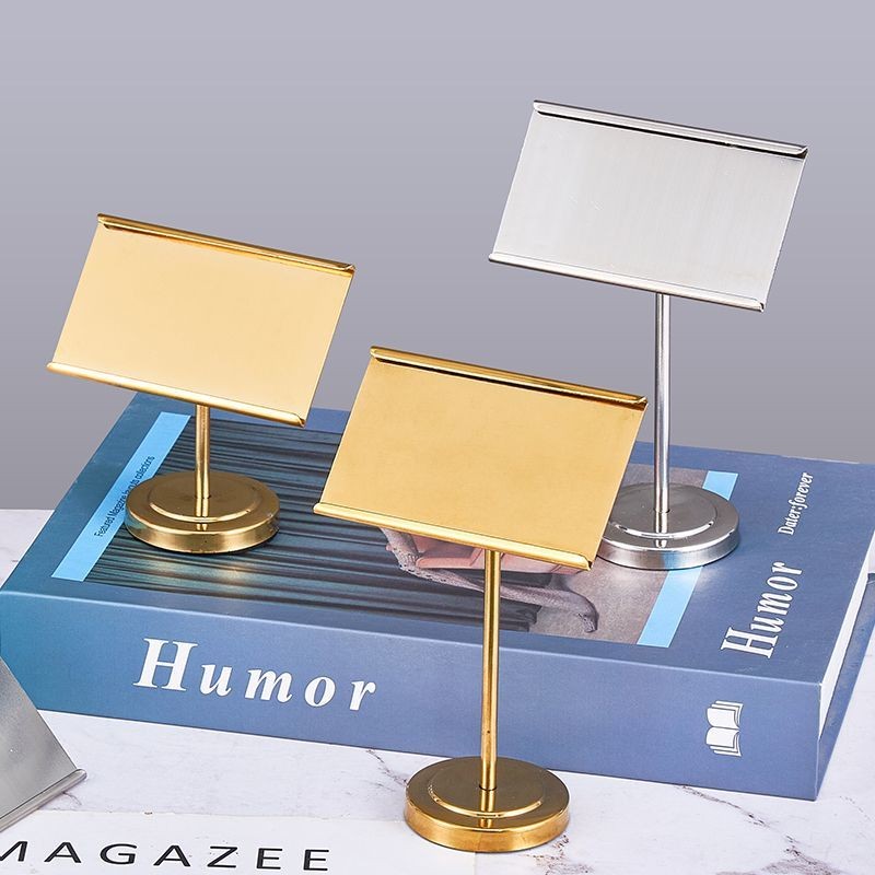 No. Stainless Steel Top Menu Insert Stand No. Card Holder Display Stand ...
