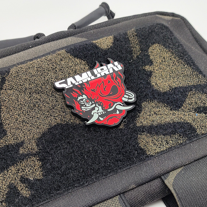 [Custom Velcro patch] HK Samurai Cyberpunk 2077 Skeleton Metal Clip ...