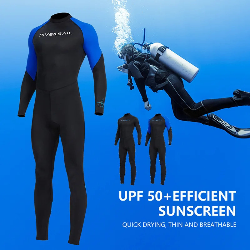 [Toronto1] Men Lycra UPF50+Diving Skin Wetsuit Thin Rash Guard- Full ...