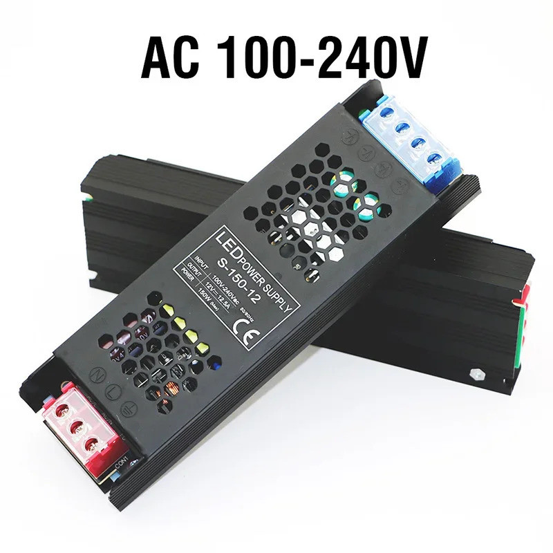 Constant Voltage Power Supply 48W 60W 100W 150W 200W 300W 400W Thin Driver For LED Strips DC 12V ...