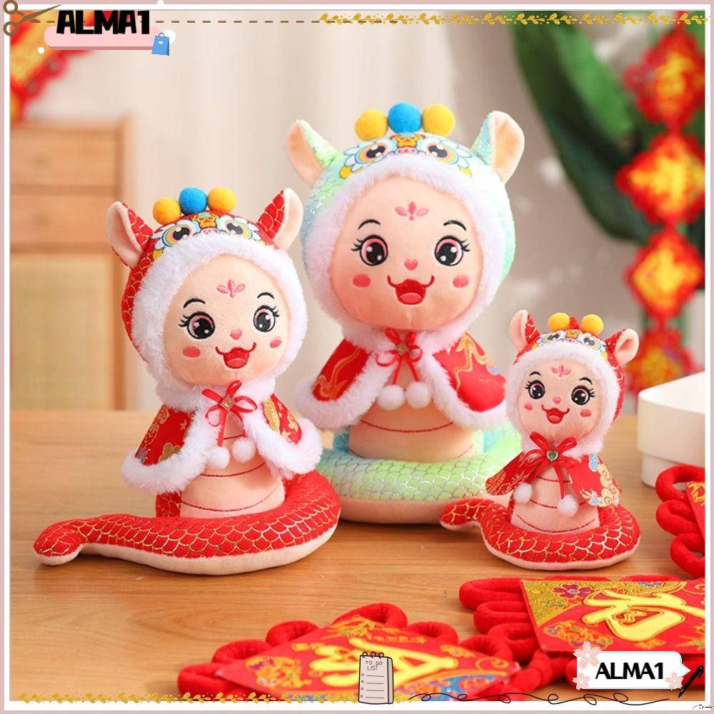 ALMA Cloak Snake Doll, Cute Spring Festival Stuffed Animals Toy, Snake ...