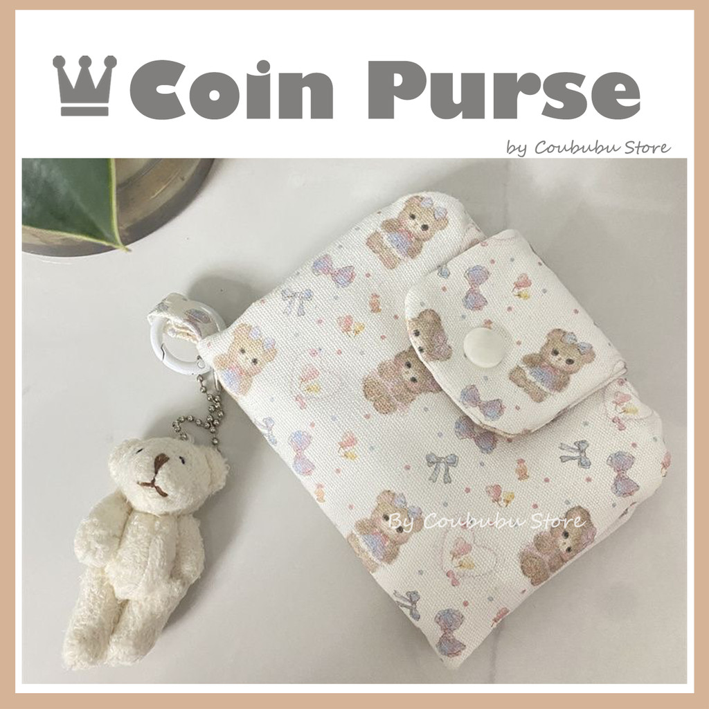 Coububu Japanese Ins Mini Cute Coin Purse Wallets Women Wallet Foldable ...