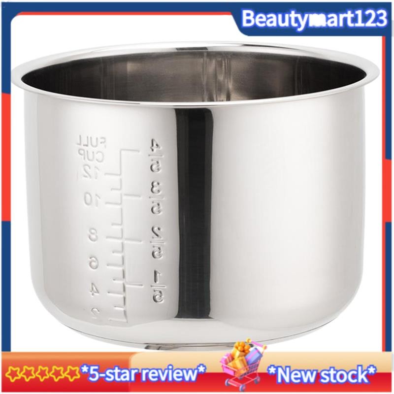 Stainless Steel Rice Cooker Inner Pot 5L,with Scale for Rice Pot Rice ...