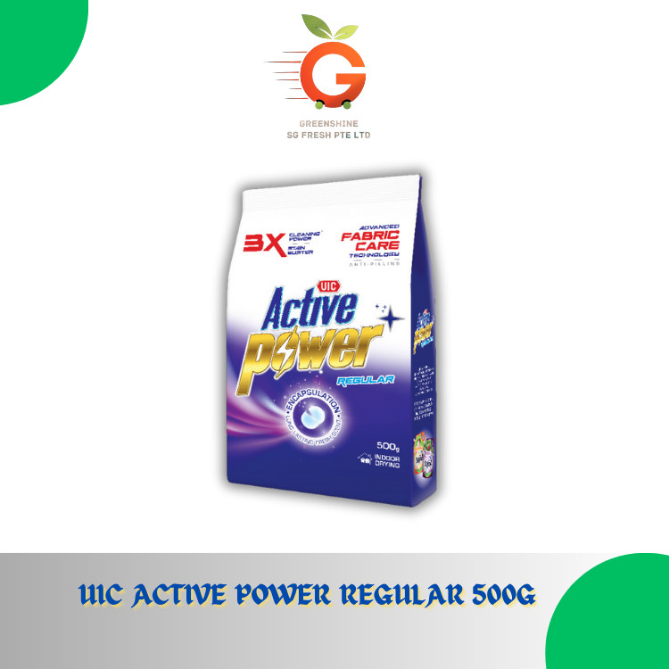 [GreenshineSG]UIC ACTIVE POWER DETERGENT REGULAR 500G | Shopee Singapore