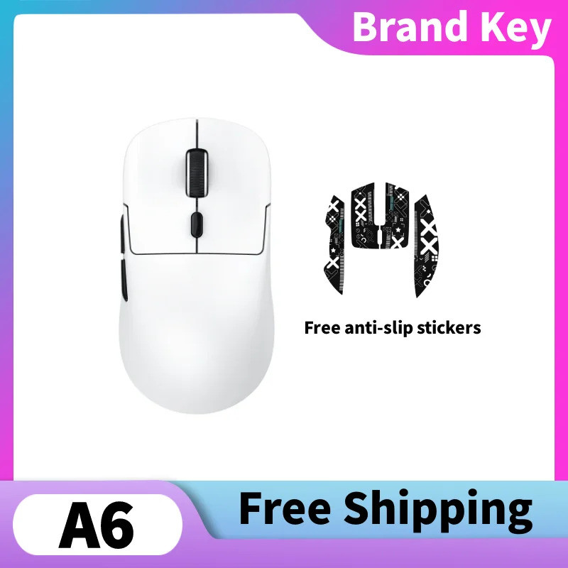 FREE WOLF A6 Wireless Lightweight Mouse Upgraded Version PAW3311 Sensor ...