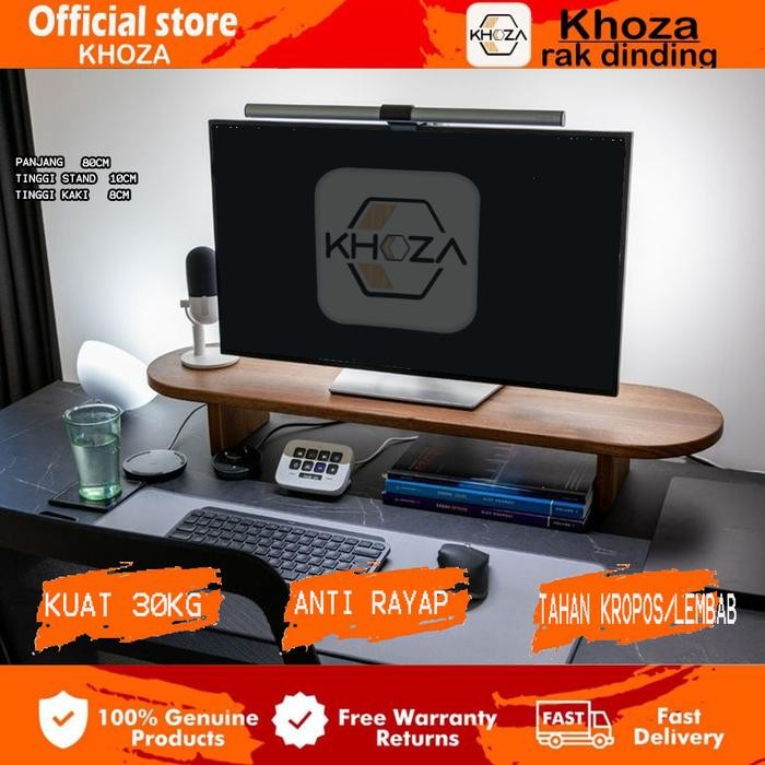 KAYU Minimalist Wooden Monitor Stand / Ergonomic Adjustable lapotop ...