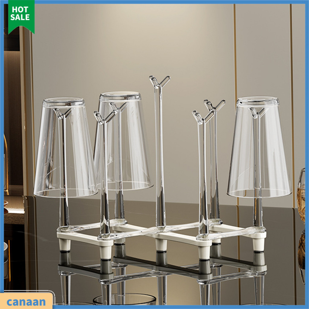 canaan| Drain Rack Cup Holder Plastic Cup Organizer Foldable Cup Holder ...