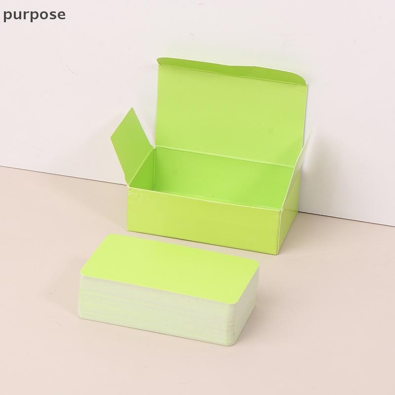 [purpose] 100Pcs/Box Kraft Paper Card Double Sided Word Card Blank ...