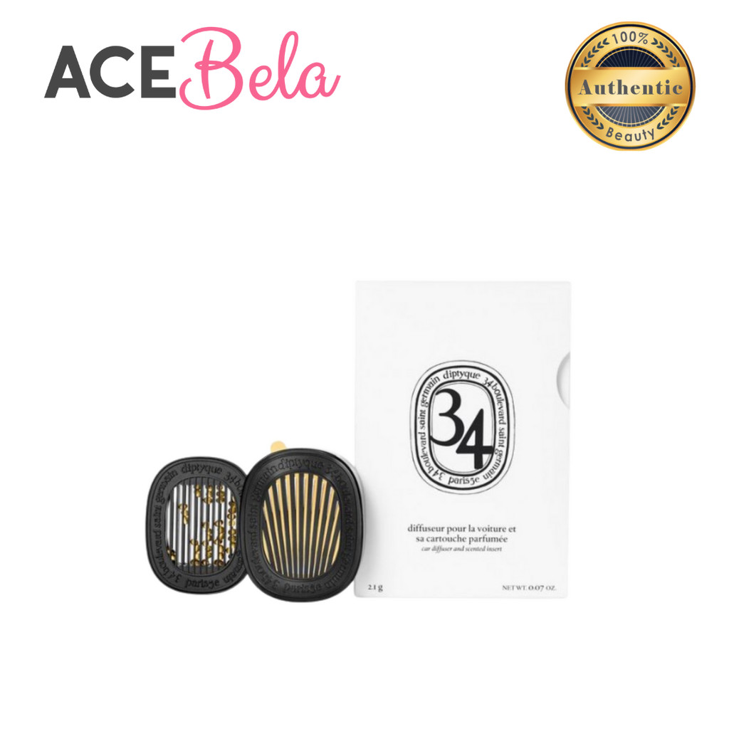 Diptyque Car Diffuser With 34 Boulevard Saint Germain Insert 2.1g (100% Authentic) | Shopee ...