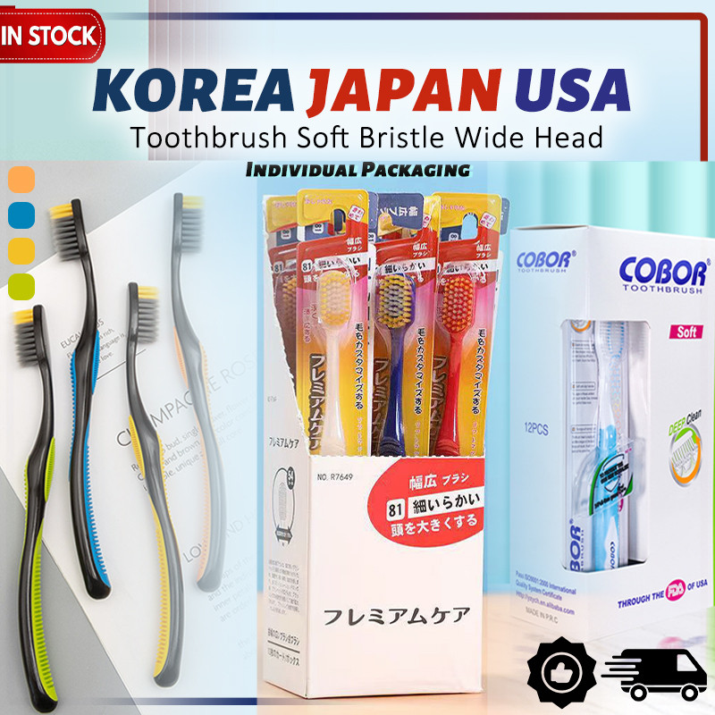 Nano Soft Toothbrush USA Korea Japan Adult Ultra Fine Super Soft Tooth ...