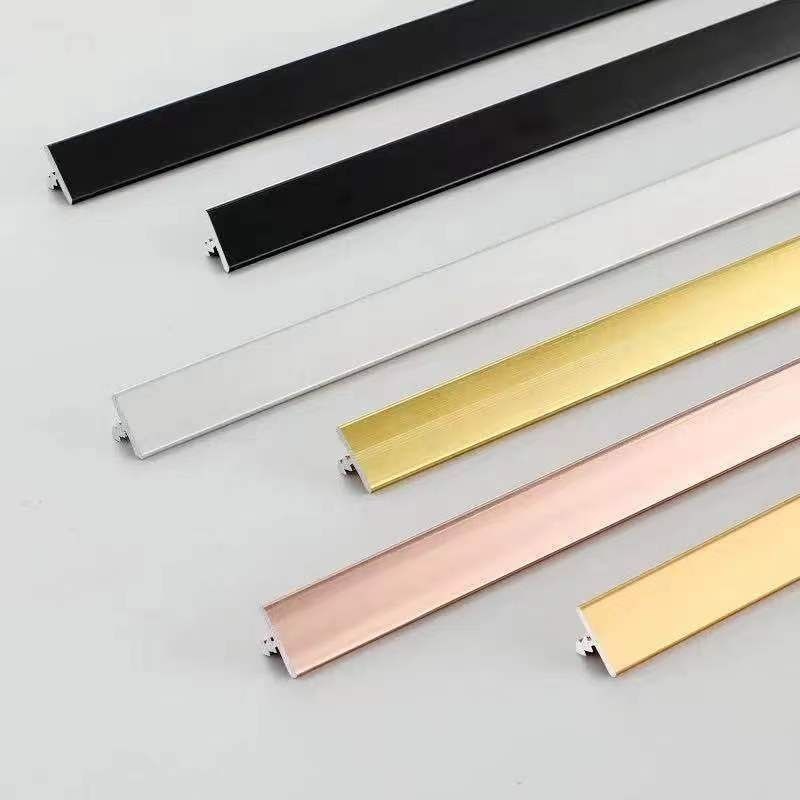 T-shaped decorative strip Embedded decorative line Floor threshold T ...