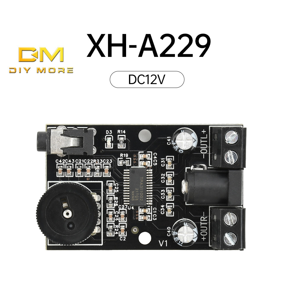DIYMORE XH-A229 TPA3110D2 DC12V Mini Digital Amplifier Board Audio ...