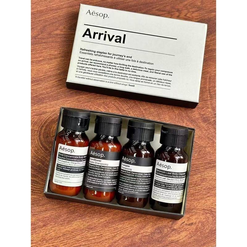 【SG Shipment】Aesop Arrival Box 4-piece set (Classic shampoo 50mL ...