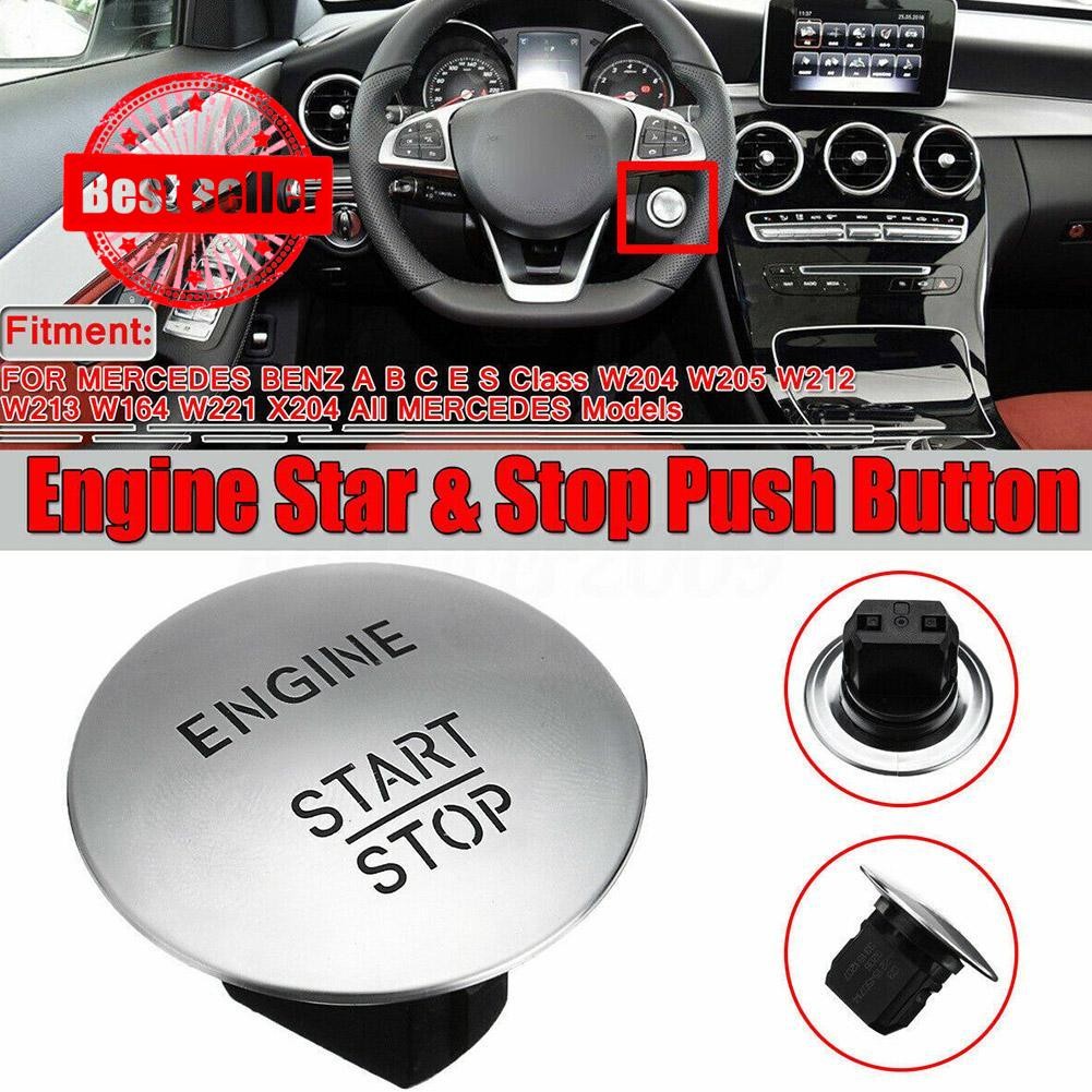 Car Push Start Button Keyless Go Start Stop Push Button, Car Engine ...