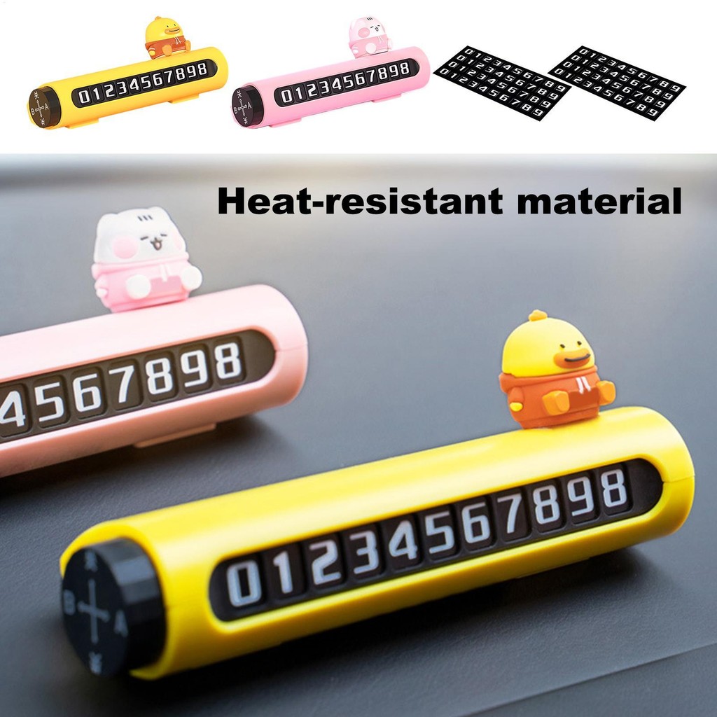 Parking Number Plate Cartoon Temporary Stop Number Plate Car Parking ...