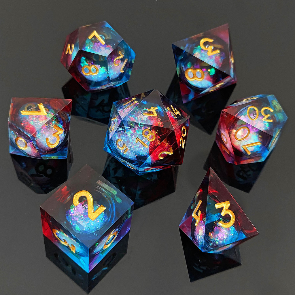 [Featured] Resin COC Running Group Dice Set DND Dungeon and Dragon Board Game TRPG Cthulhu Multi ...